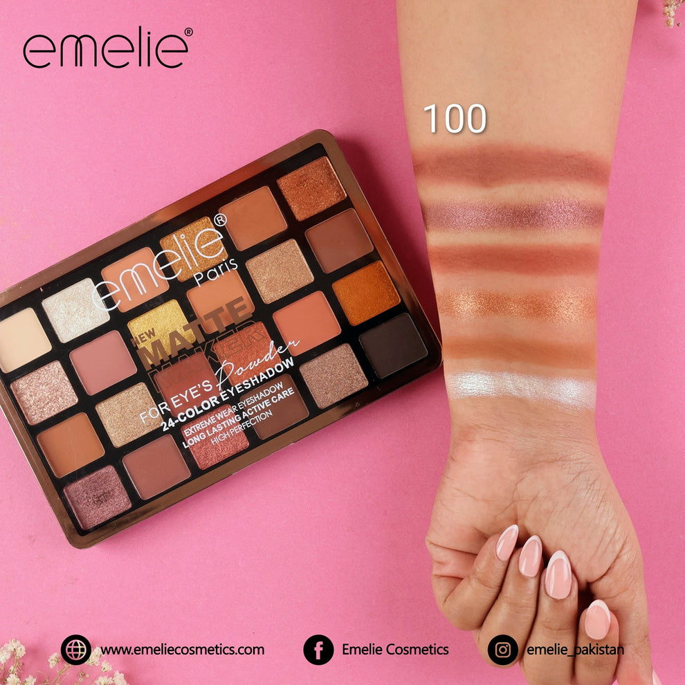 emelie® Paris Maker for Eye’s 24-Color Eyeshadow Palette – Emelie Cosmetics
